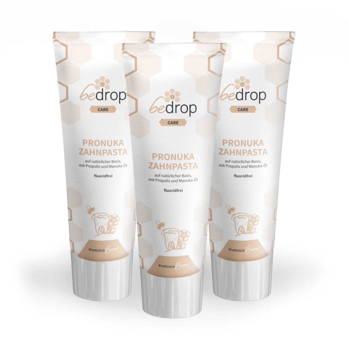 Vorteilsset: 3x Pronuka Zahnpasta / Zahncreme mit Propolis & Manuka-Öl ...