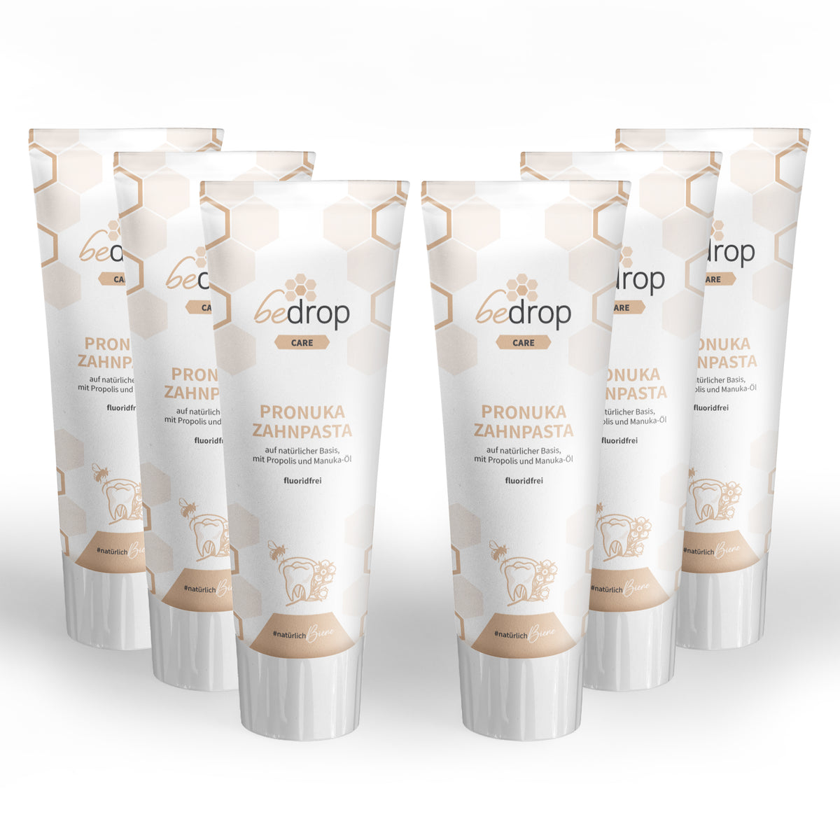 Vorteilsset: 6x Pronuka Zahnpasta / Zahncreme mit Propolis & Manuka-Öl ...